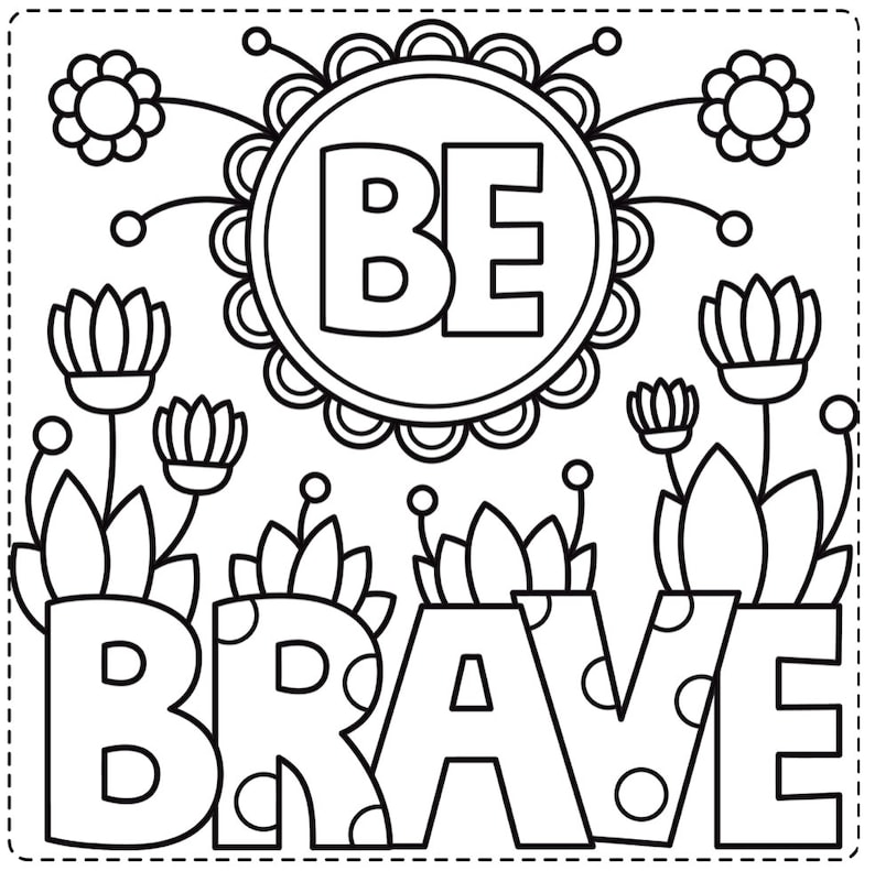 20 X Children's Colouring Pages for Kids * Inspirational Quotes ...