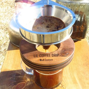 LIL COFFEE DRIP Pour Over Coffee Handmade With Walnut Wood - Etsy