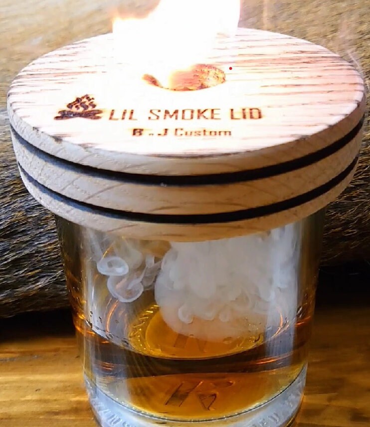 Classic Cocktail Smoker Single Barrel LIL SMOKE LID Kit Bourbon Smoker ...