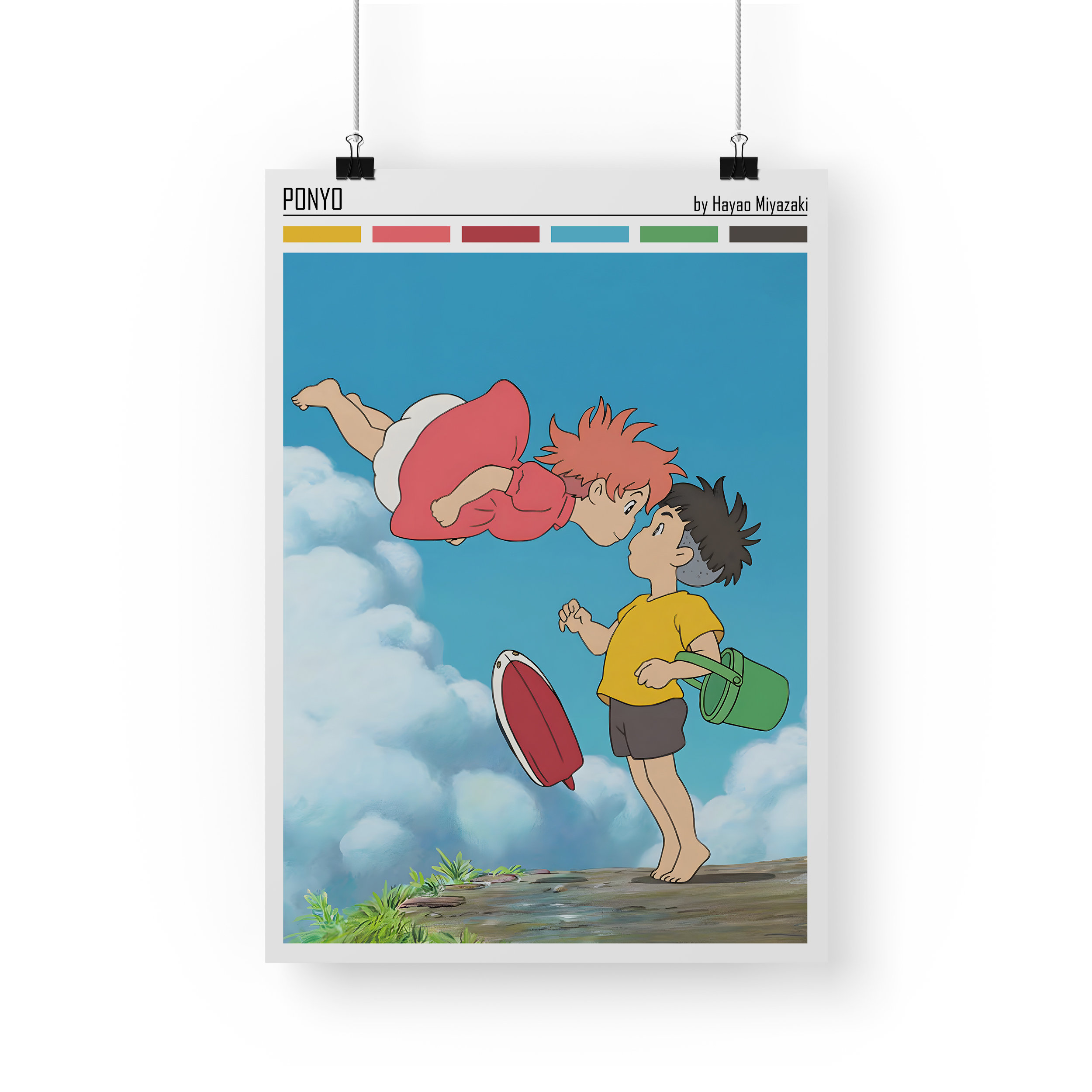 Ponyo Poster Studio Ghibli Posterponyo Art Poster Hayao - Etsy Canada