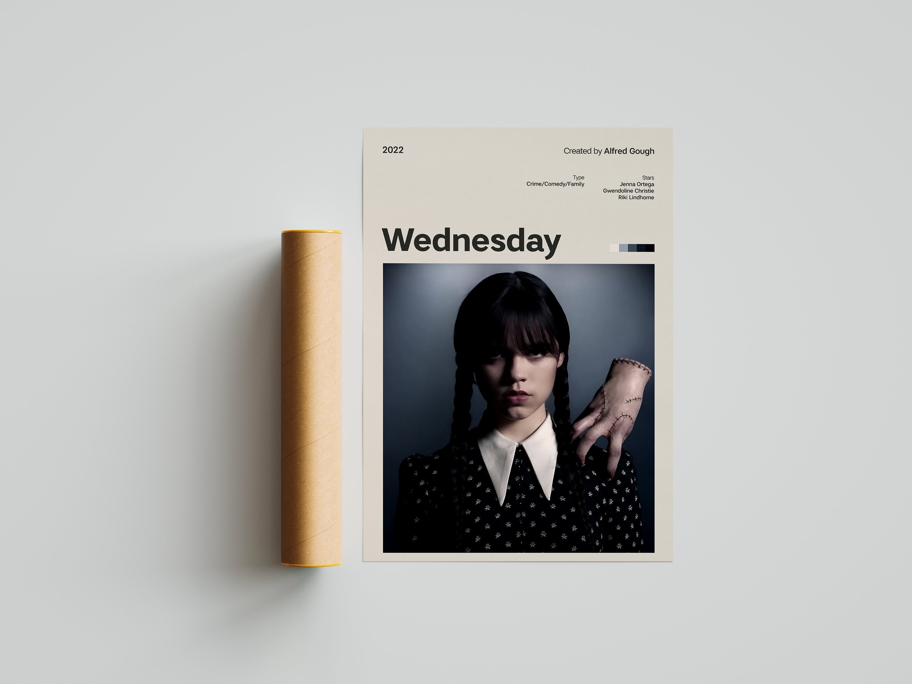 Wednesday Poster, Wednesday Tv Series Poster, Jenna Ortega