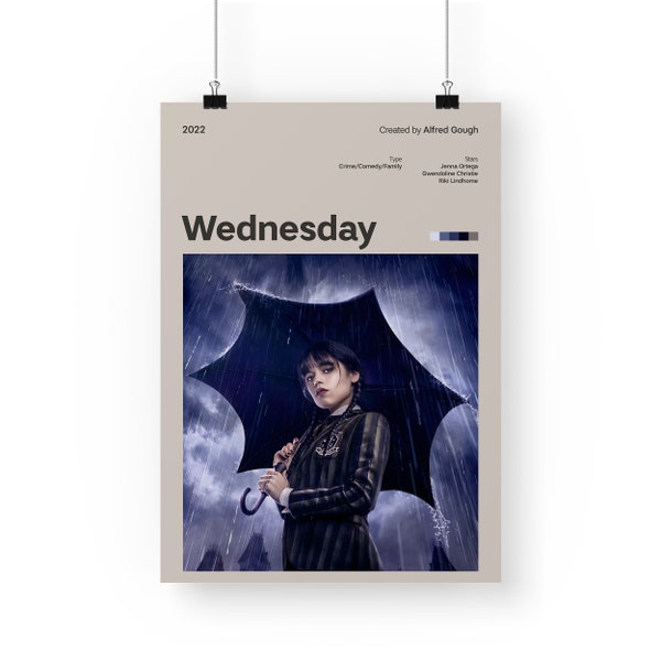 Wednesday Netflix Poster - Etsy