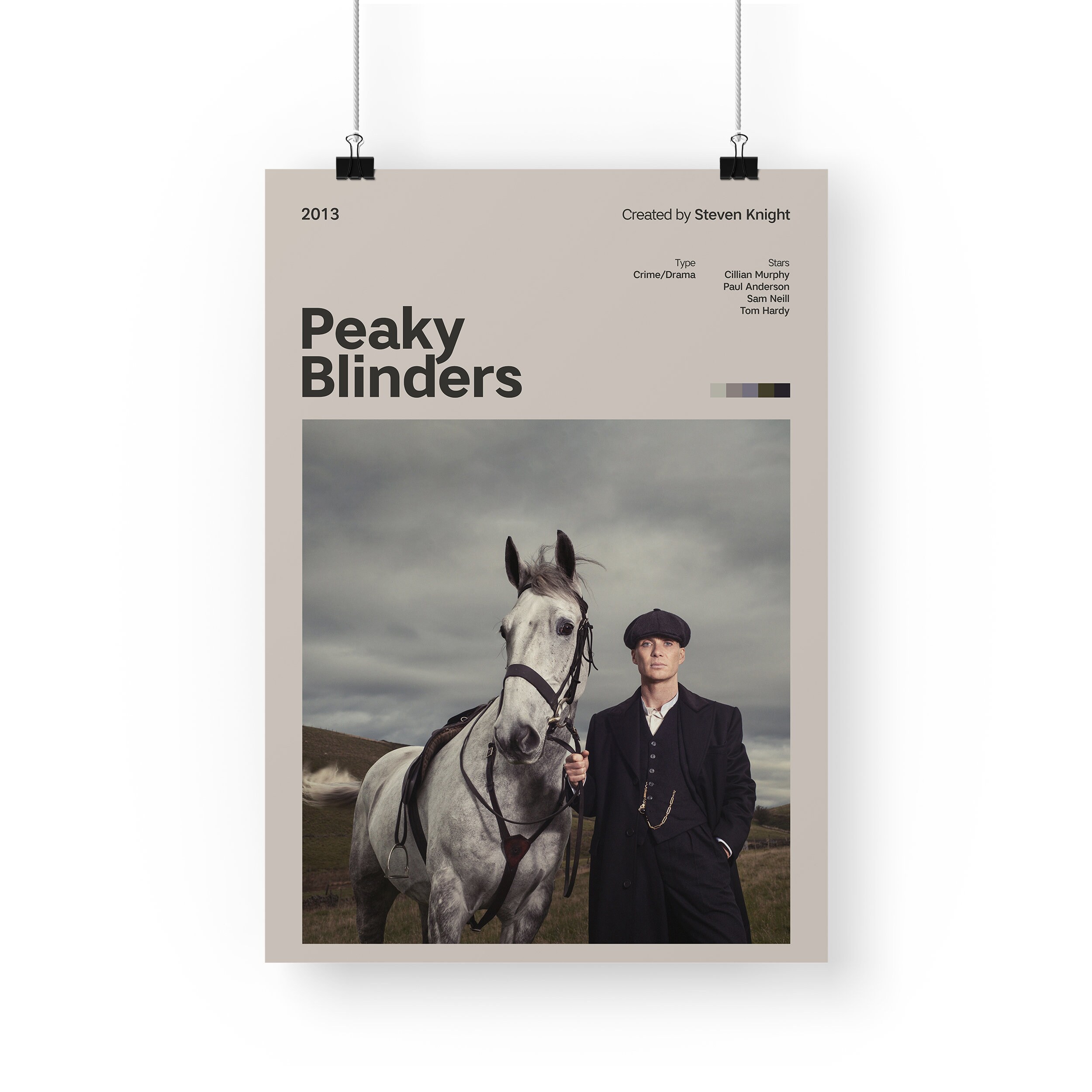 Peaky Blinders Poster, Thomas Shelby Poster