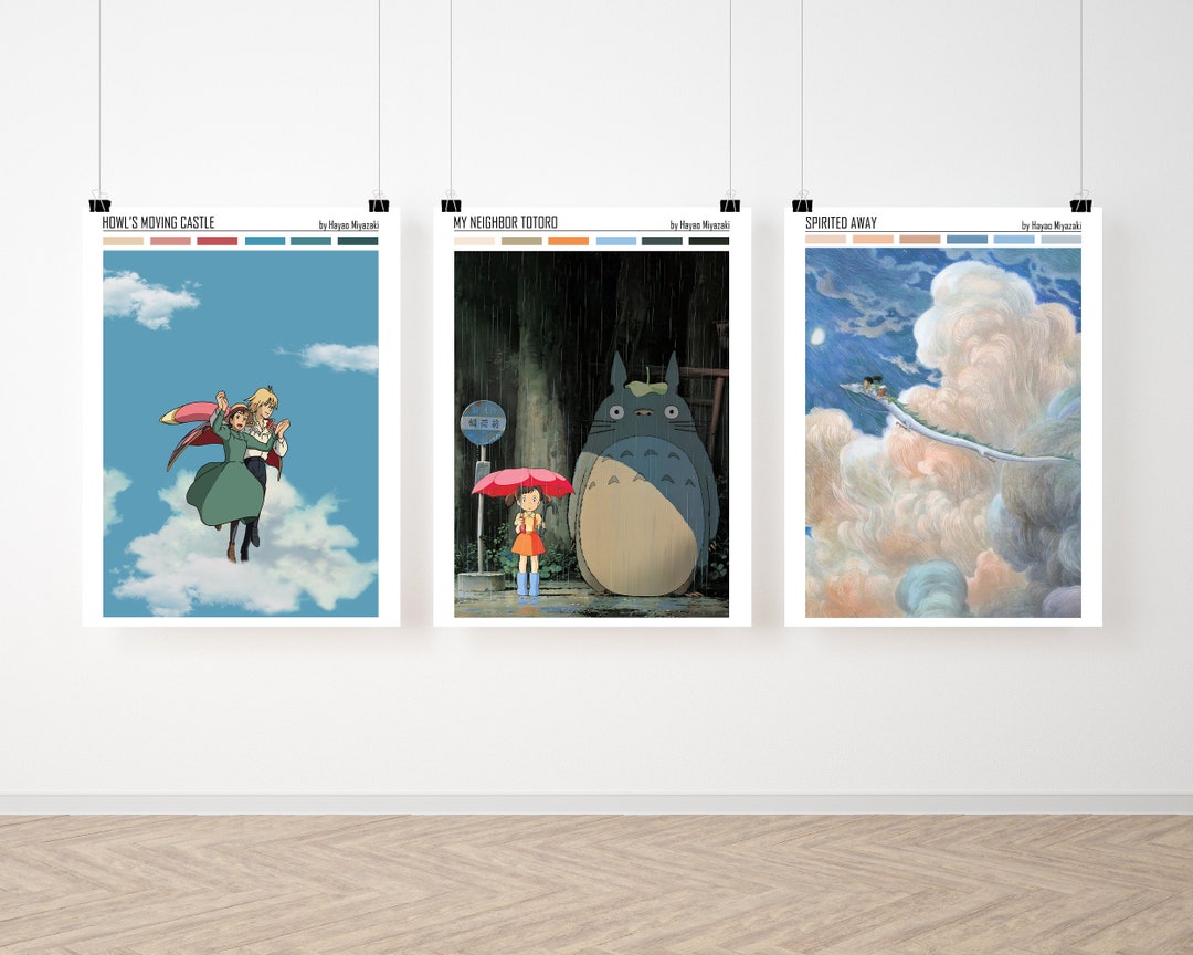 Spirited Away Art Print Set Spirited Away Poster Studio - Etsy