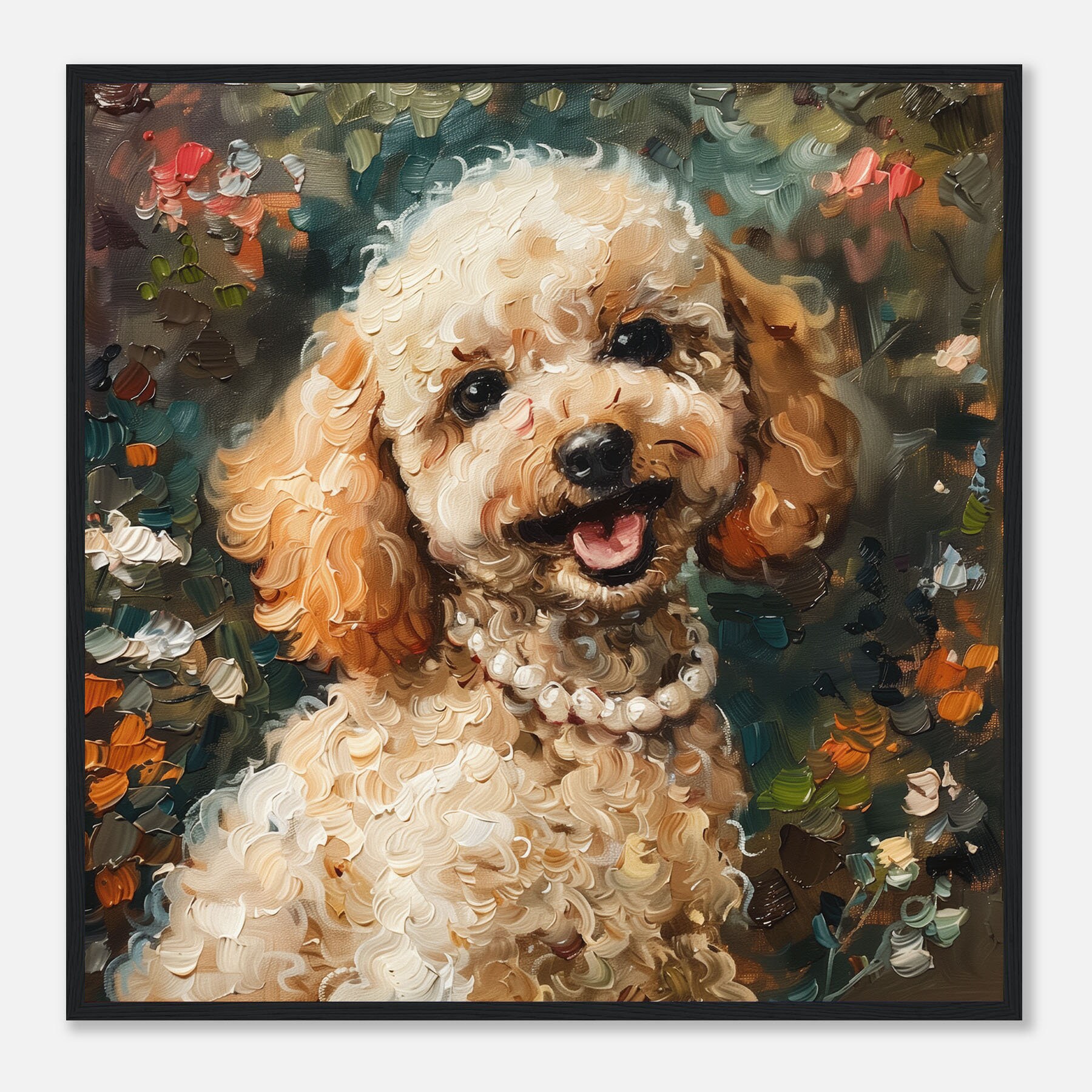 Poodle Art Print, Whimsical Animal Print, Poodle Puppy Nursery Wall ...