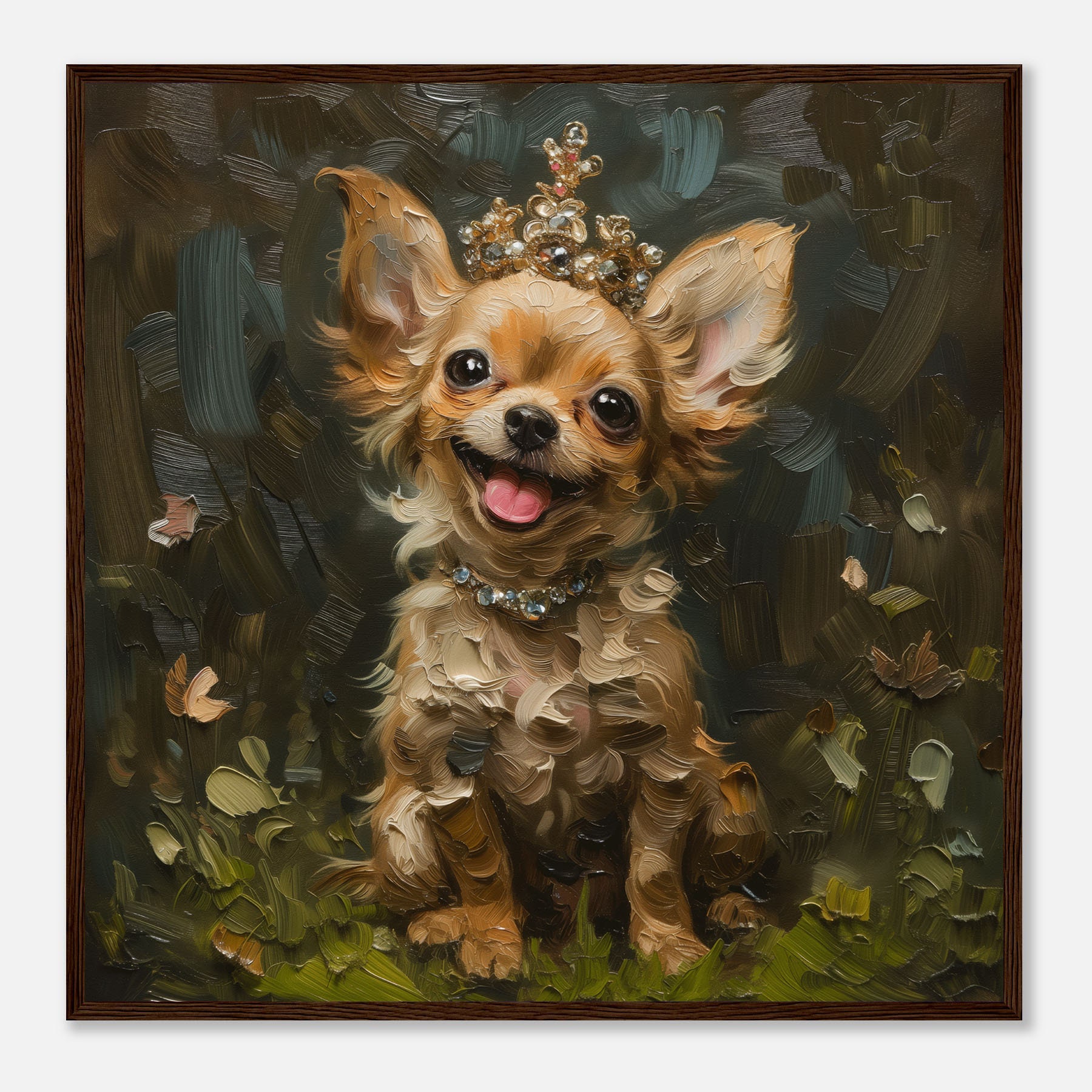 Chihuahua Art Print, Whimsical Animal Print, Chihuahua Puppy Nursery ...