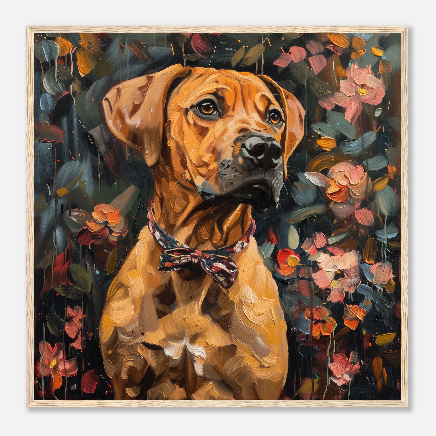 Rhodesian Ridgeback Art Print, Whimsical Animal Print, Ridgeback Puppy ...