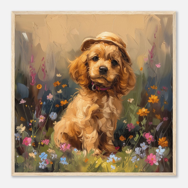Cocker Spaniel Art Print, Whimsical Animal Print, American Cocker ...