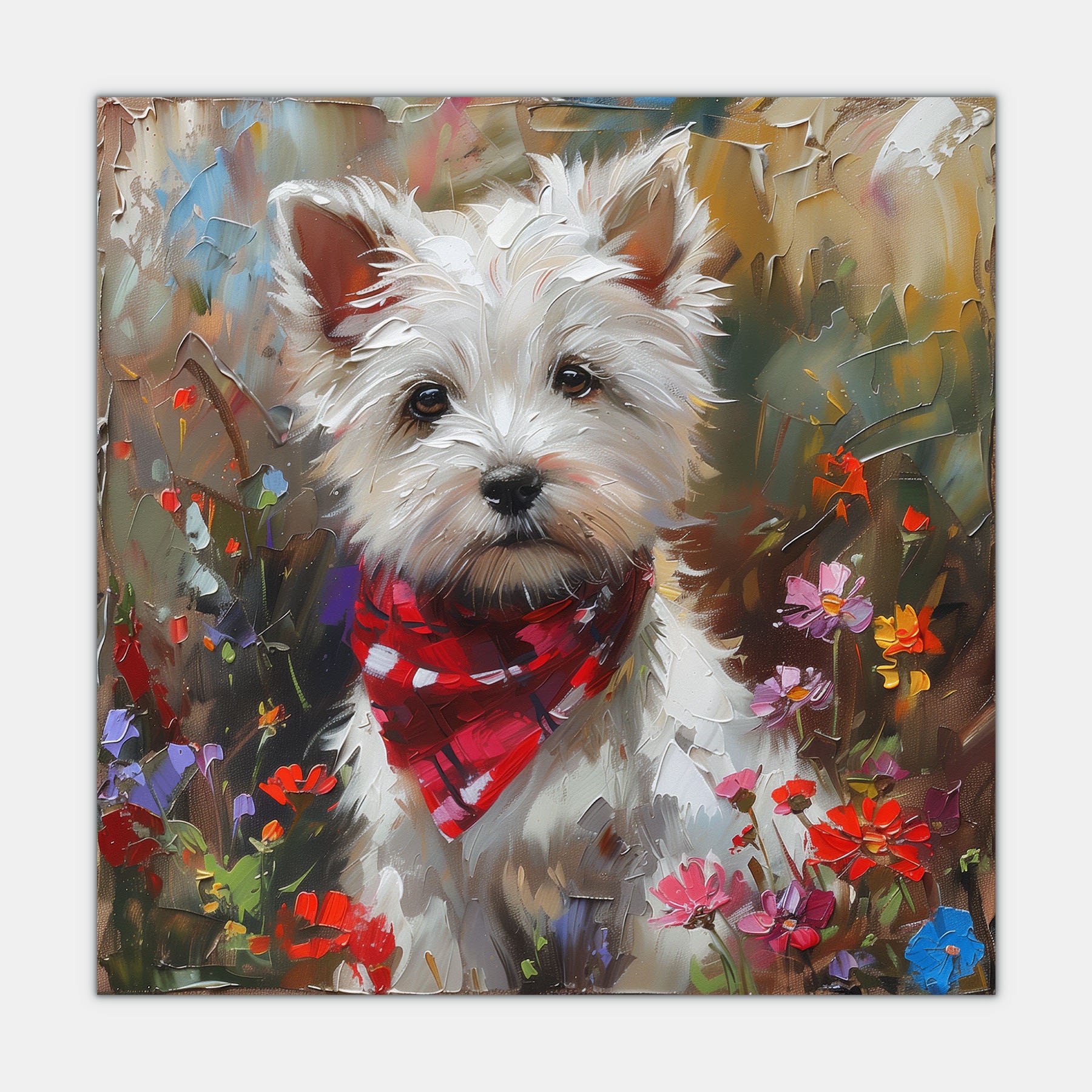 West Highland White Terrier Art Print, Westie Puppy Nursery Wall Decor ...