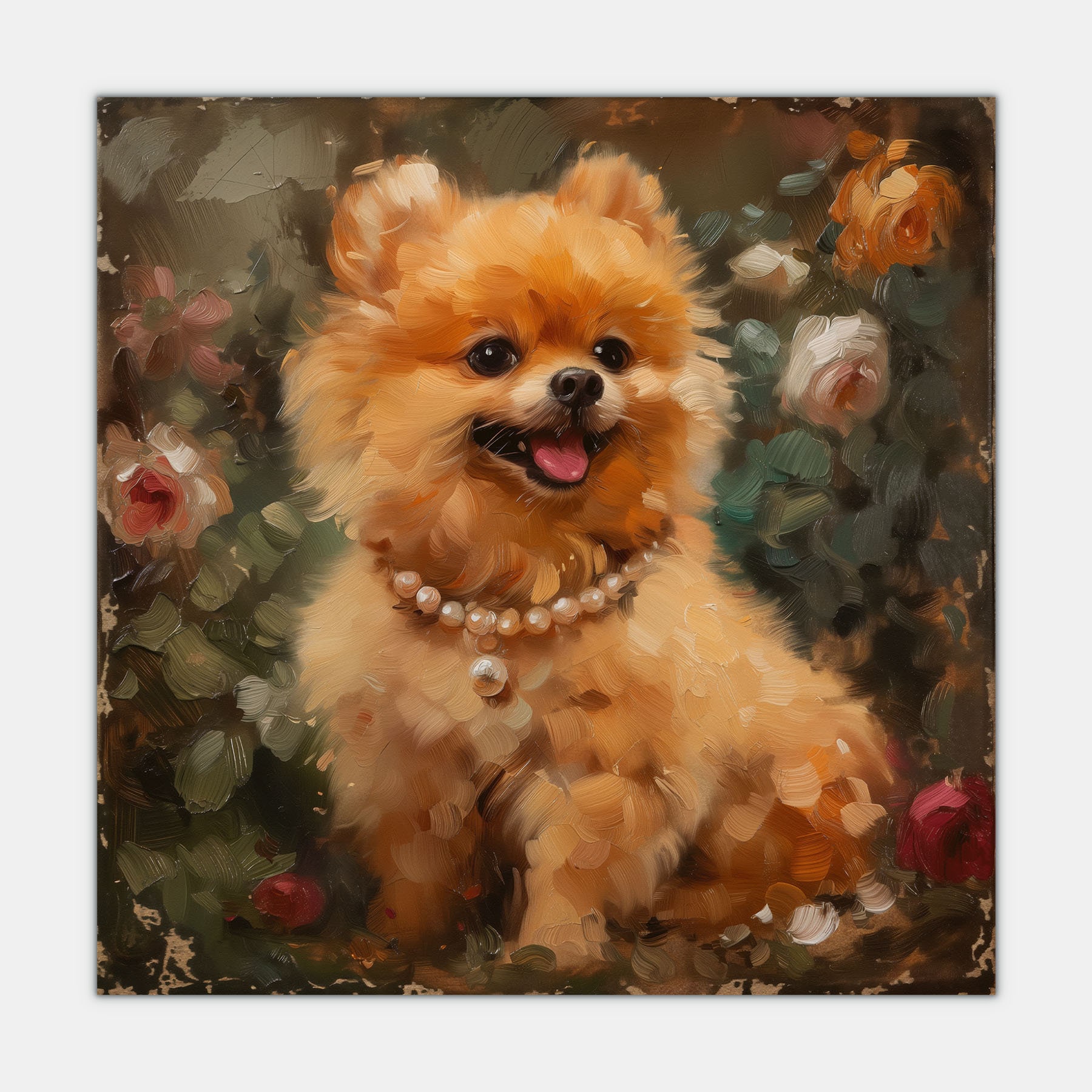 Pomeranian Art Print, Whimsical Animal Print, Pomeranian Puppy Nursery ...