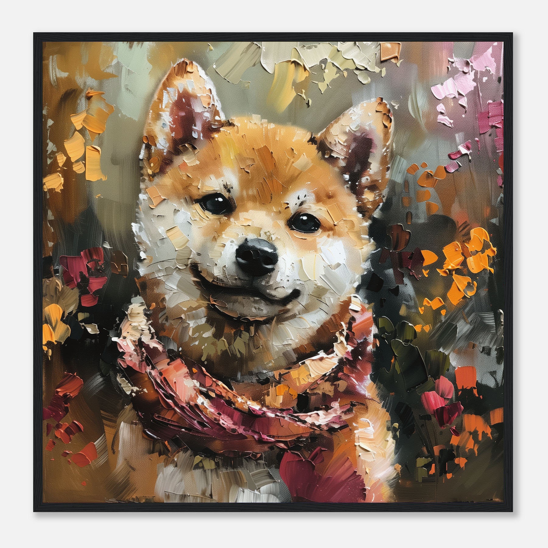 Shiba Inu Art Print, Whimsical Animal Print, Shiba Puppy Nursery Wall ...