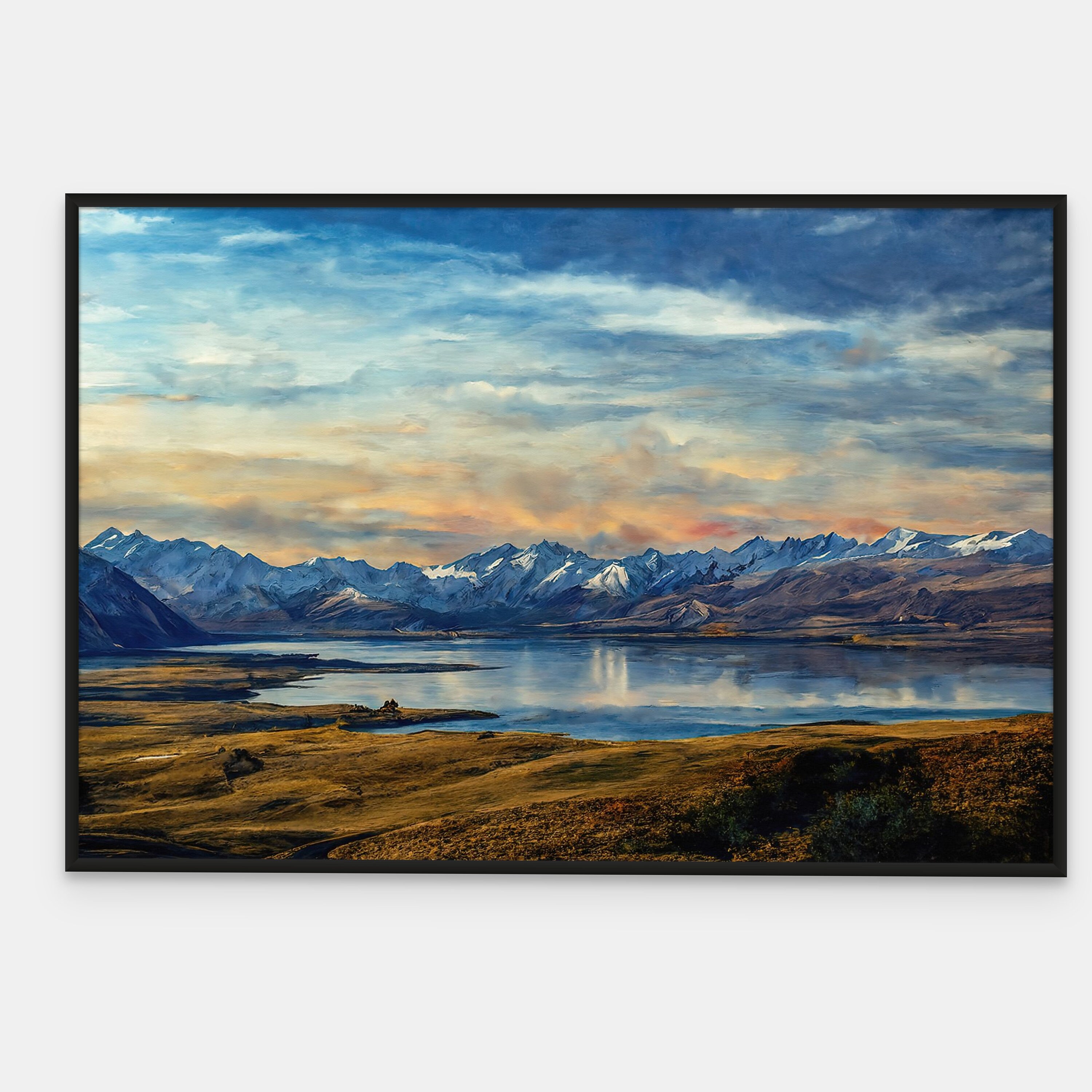 Lake Tekapo Art Print, New Zealand Travel Print, Majestic New Zealand ...