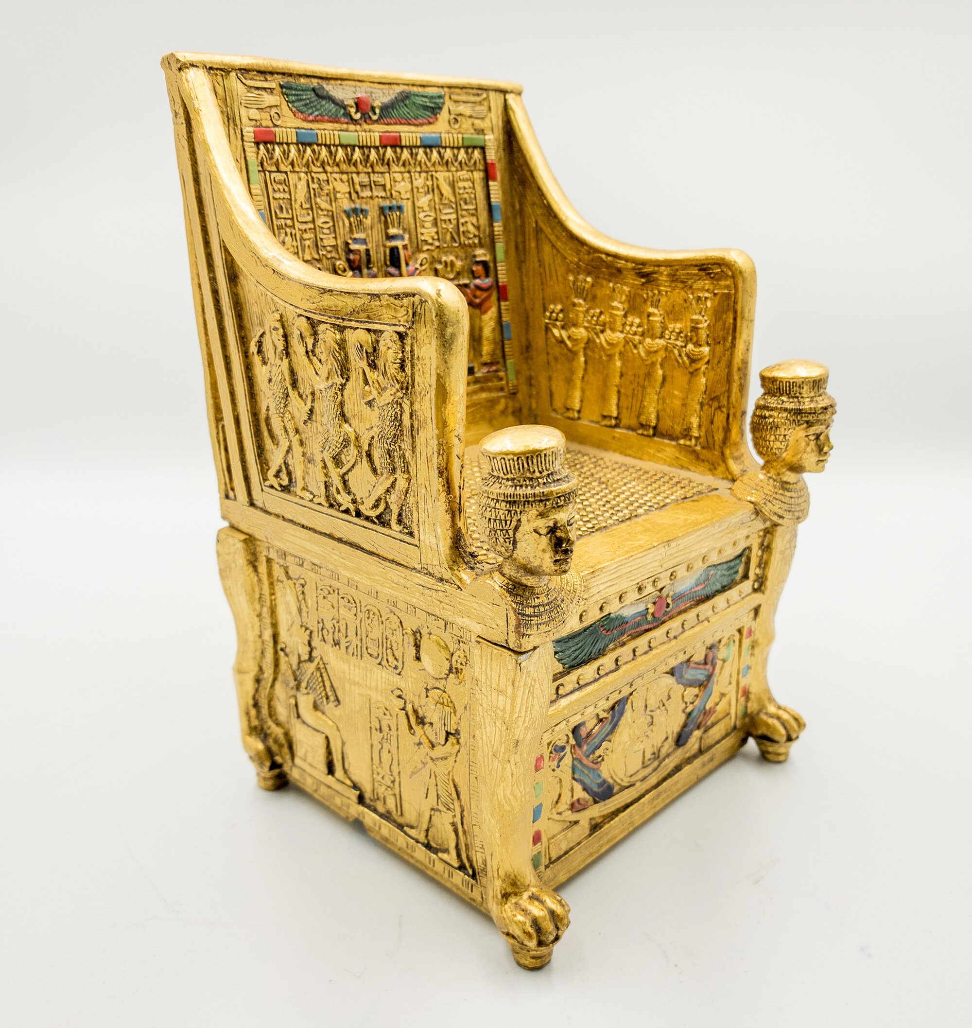 Ancient Egypt Princess Sitamun Throne Jewelry Box Golden - Etsy