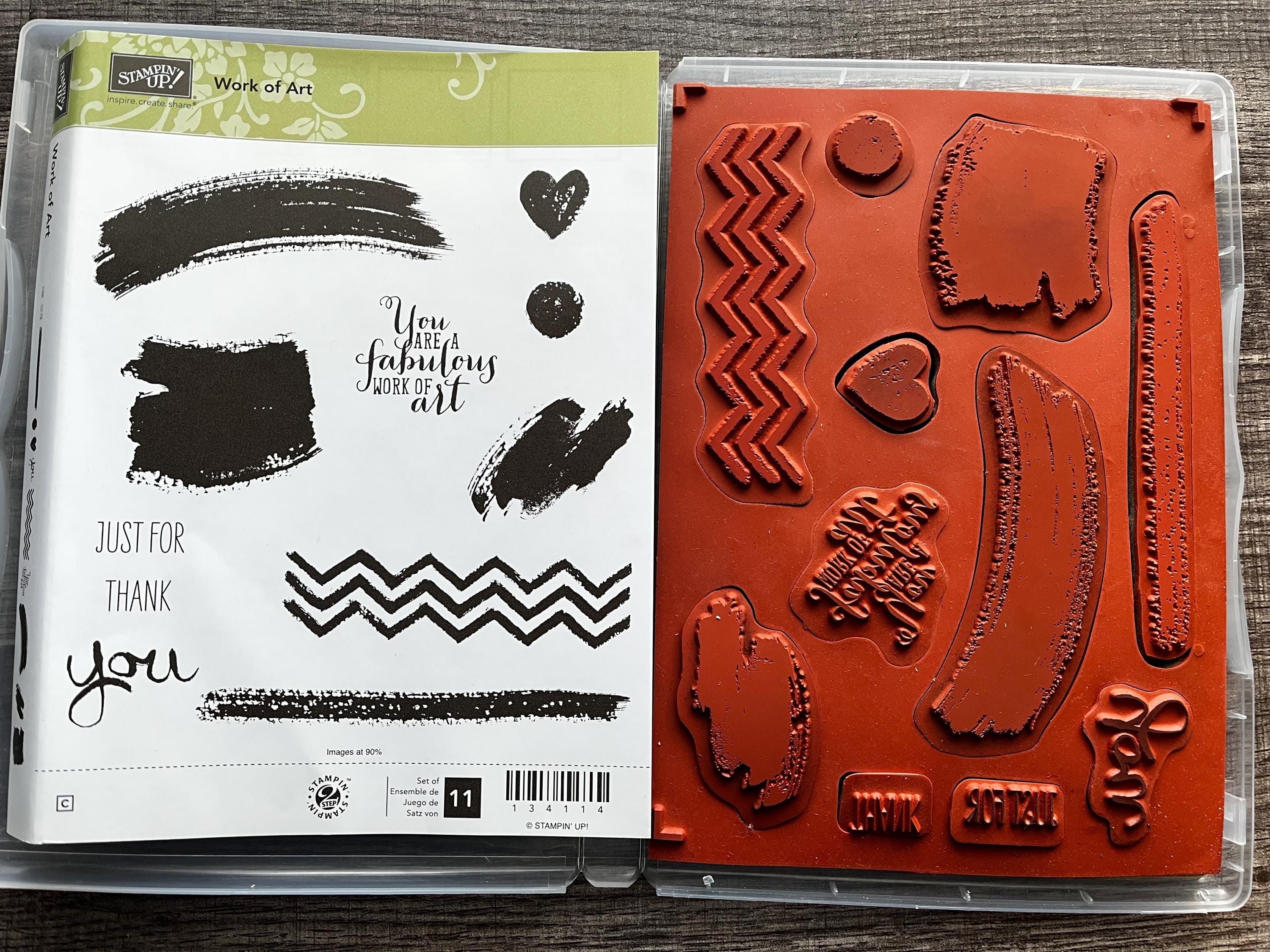 Retired Stampin up Red Rubber Stamp Sets - Etsy