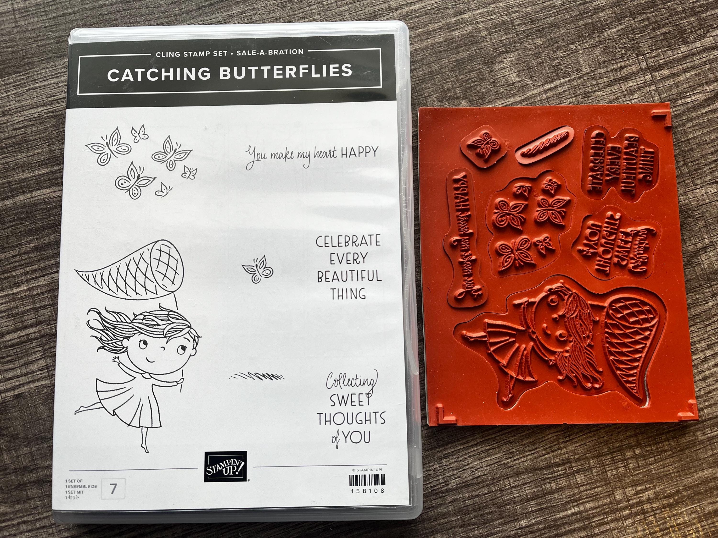 Retired Stampin up Red Rubber Cling Stamp Sets - Etsy