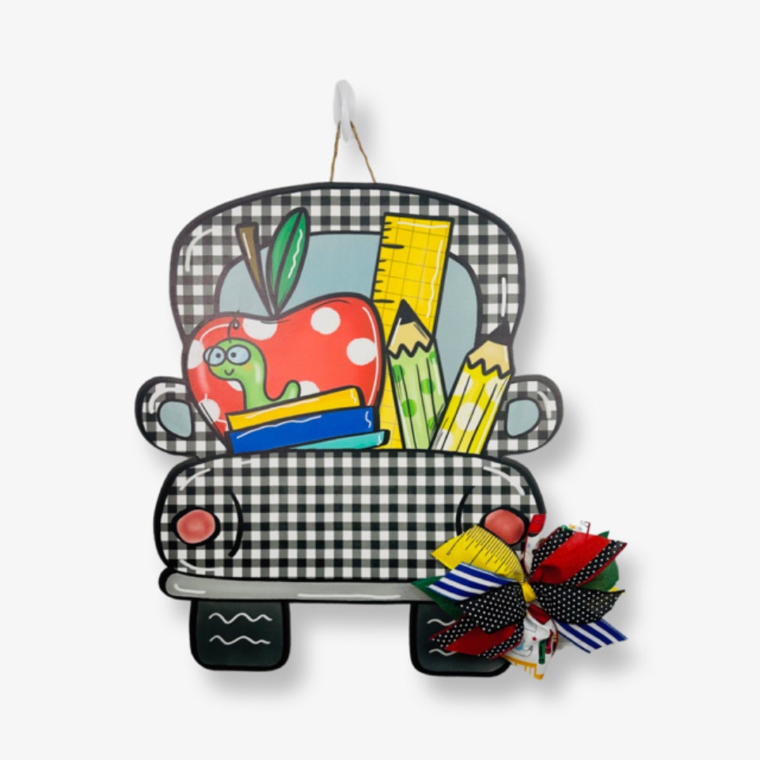 Classroom Welcome Door Hanger, Back to School Door Hanger, Cute Car ...
