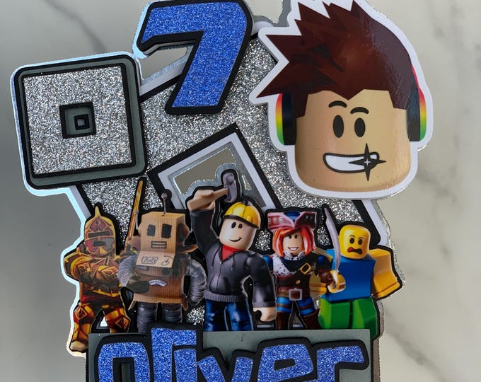 Roblox Birthday Party Supplies for Boys Robot Party Decorations, Happy ...