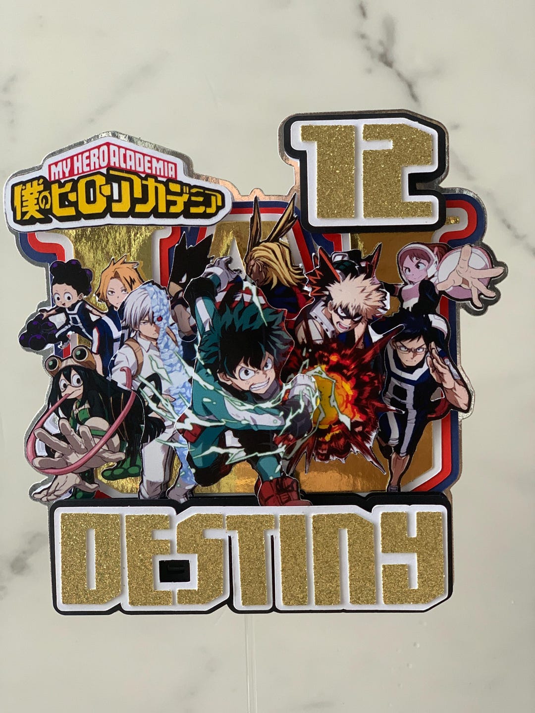 Anime Cake Topper With Free Random Mini Topper - Etsy