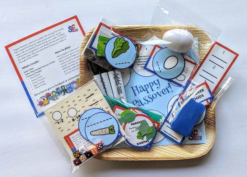 Passover Seder Puzzle Pack - Holiday Games for Ages 5-105 - Etsy