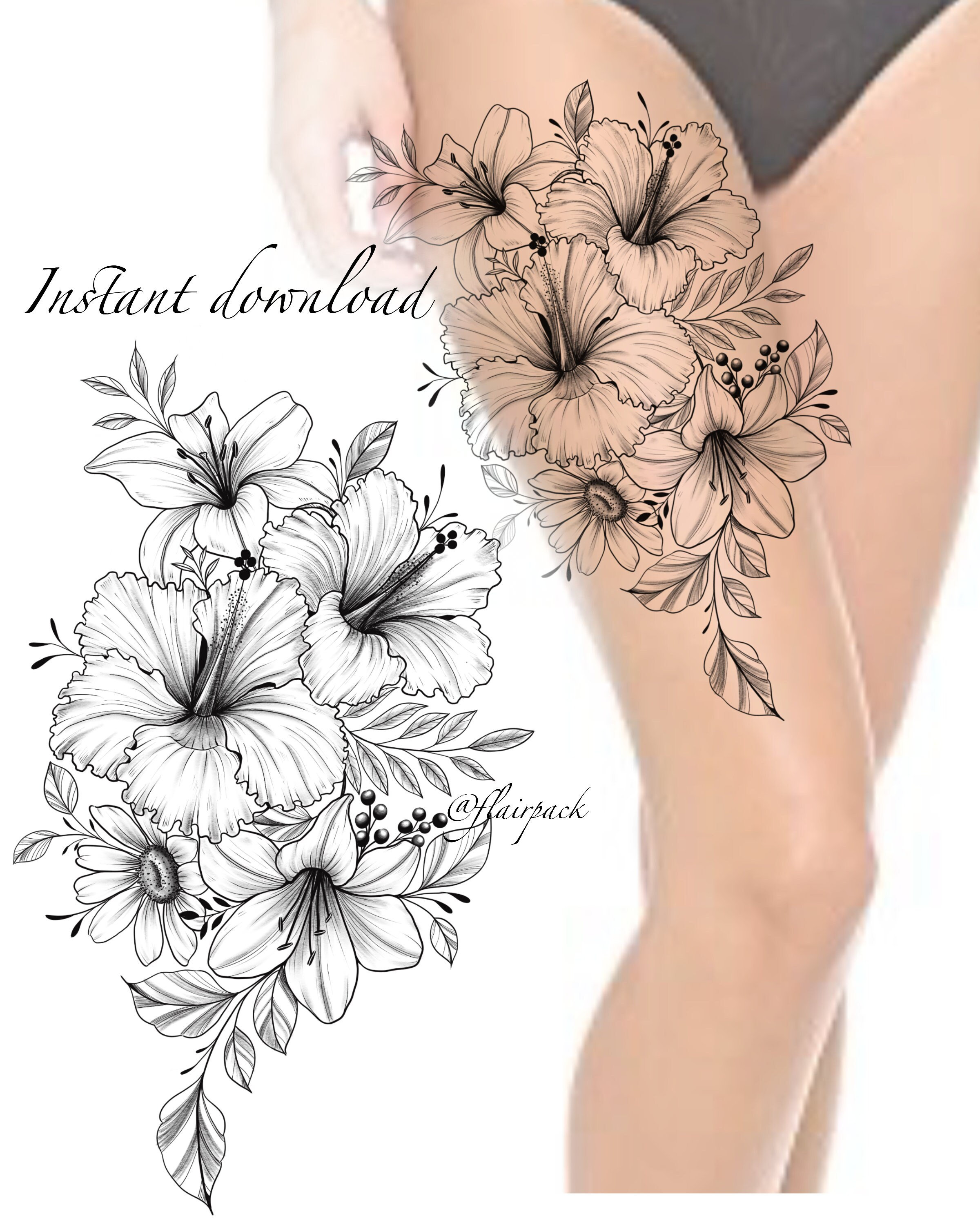 Lotus Flower Tattoo Hibiscus Drawings
