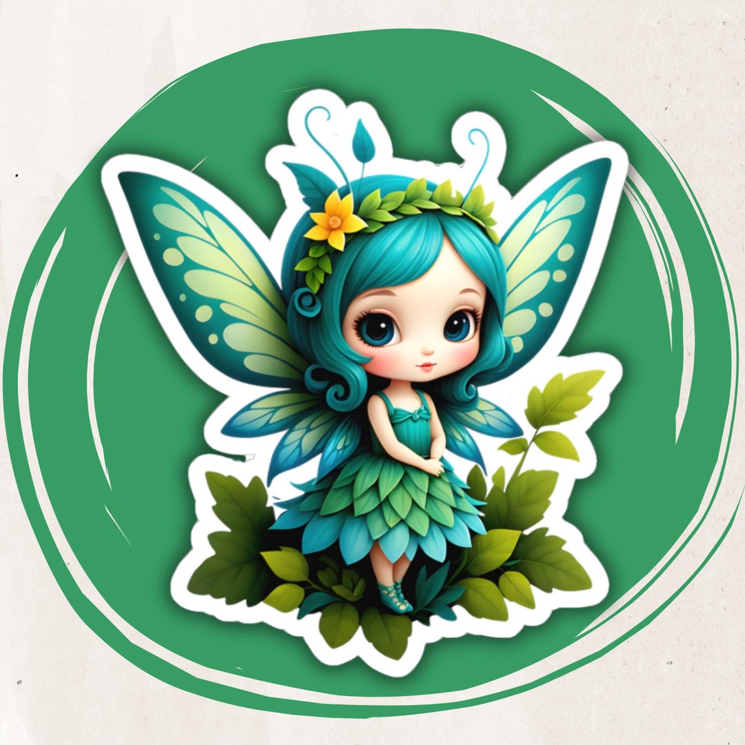 Anime the Forest Fairy Stickers, Cute Fairy Tale Fantasy Decals, Laptop ...