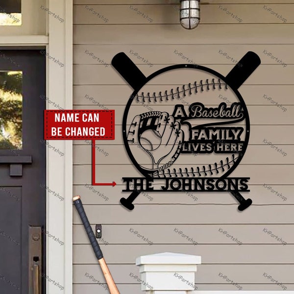 Baseball Metal Sign - Etsy