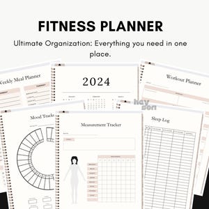 2024-2025 Fitness Planner, Goodnotes Fitness Tracker, Notability ...