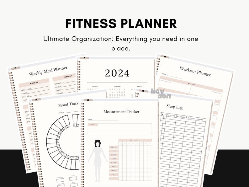 2024-2025 Fitness Planner, Goodnotes Fitness Tracker, Notability ...