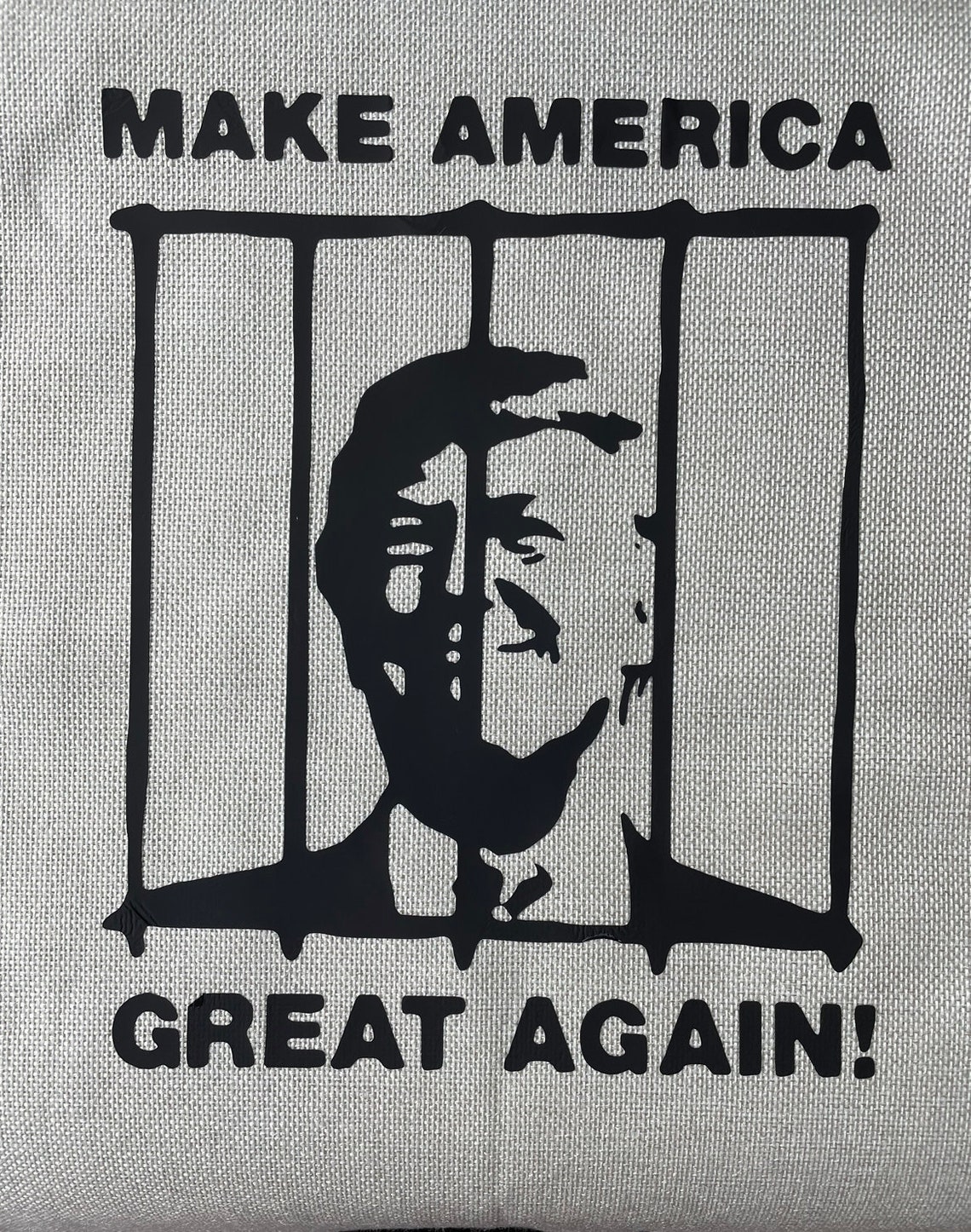 GARDEN FLAG Trump / Lock Him Up - Etsy