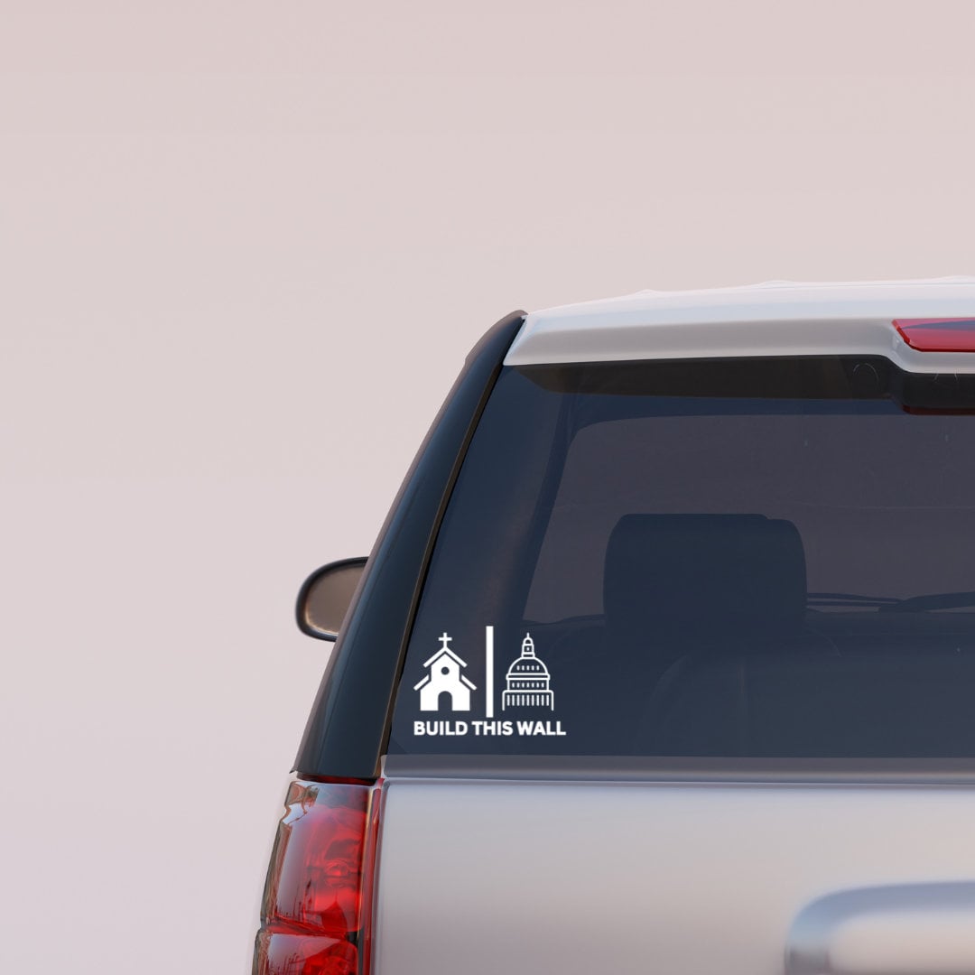 Build This Wall Separation of Church and State Democratic Blue Liberal ...