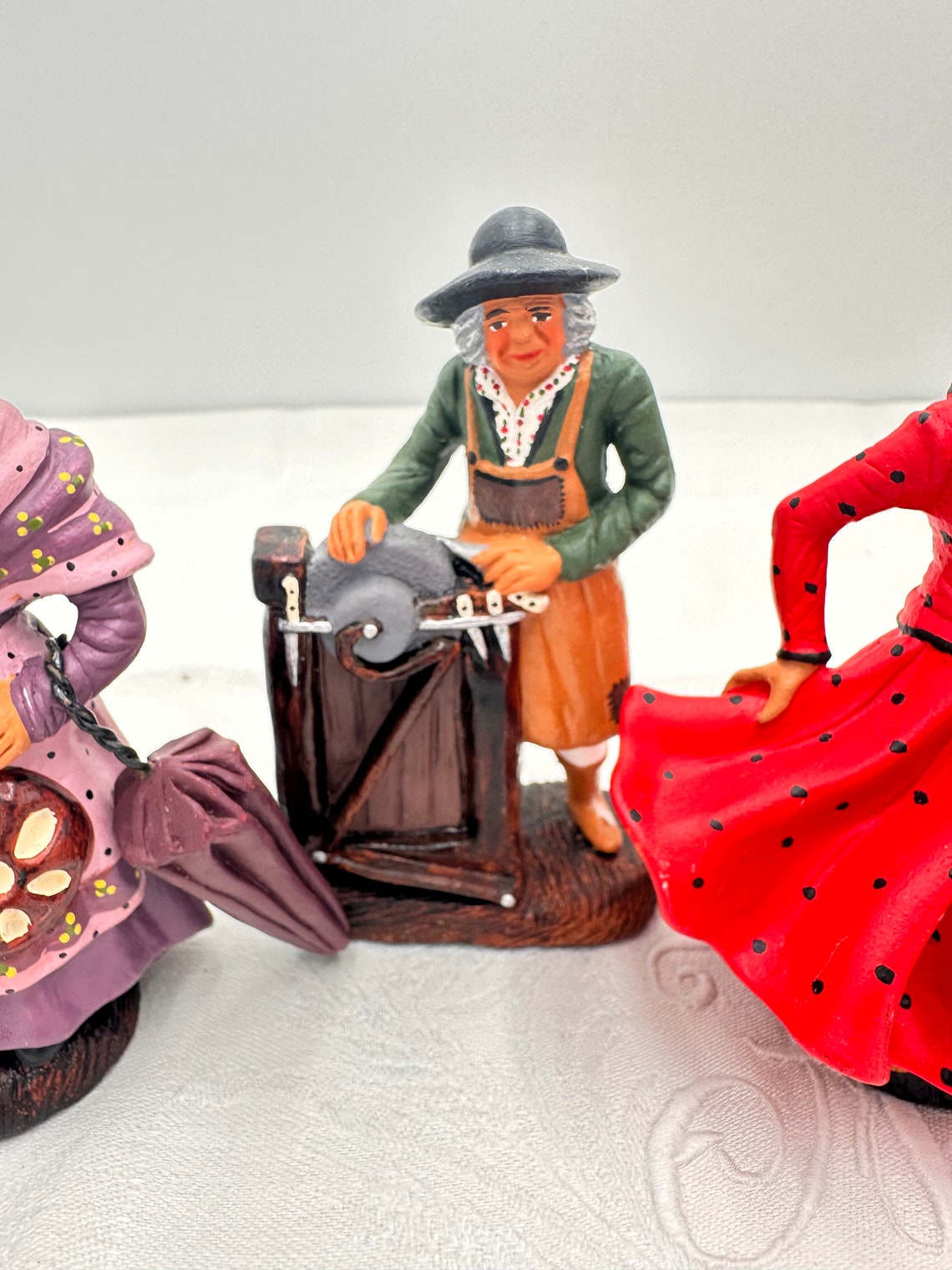 Set of Seven Provençal Nativity Santon Figurines Vintage JL Castelin ...