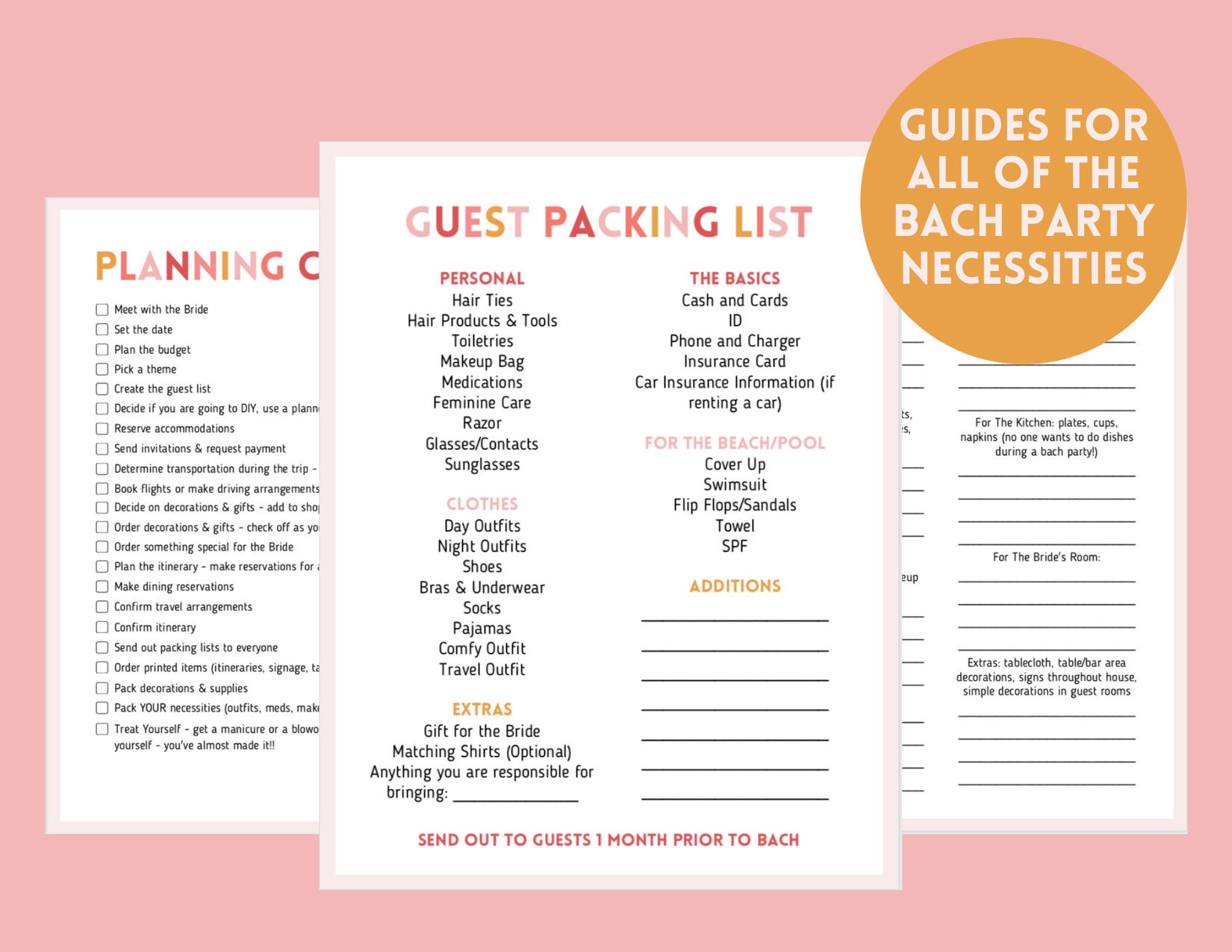ULTIMATE Bachelorette Planning Guide, Bach Planning, Maid of Honor ...