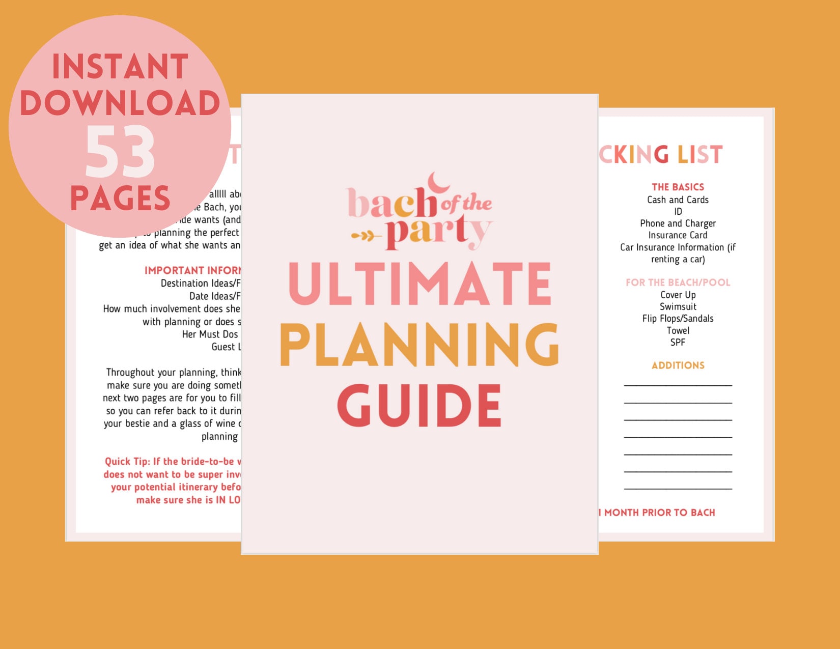 ULTIMATE Bachelorette Planning Guide, Bach Planning, Maid of Honor ...