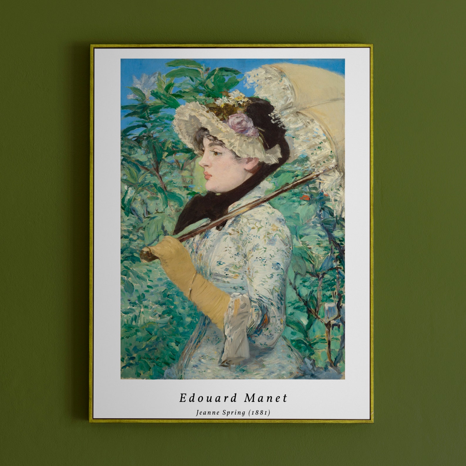 Edouard Manet Jeanne Spring Modernist Artist Vintage Wall - Etsy