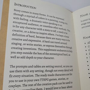 Build a Bard Character Creation - Etsy