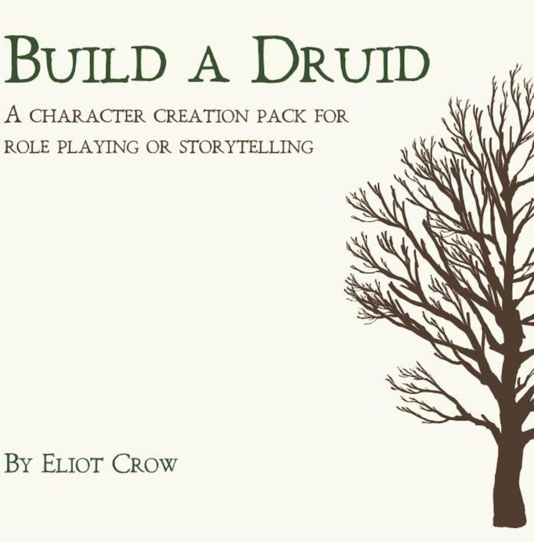 Build a Druid Character Creation Tool Printable Digital Download for ...