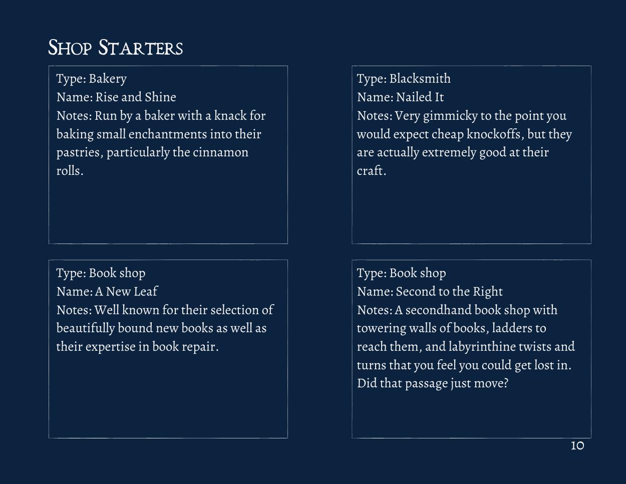 Build a Shopkeeper Character Creation Tool Printable Digital Download ...