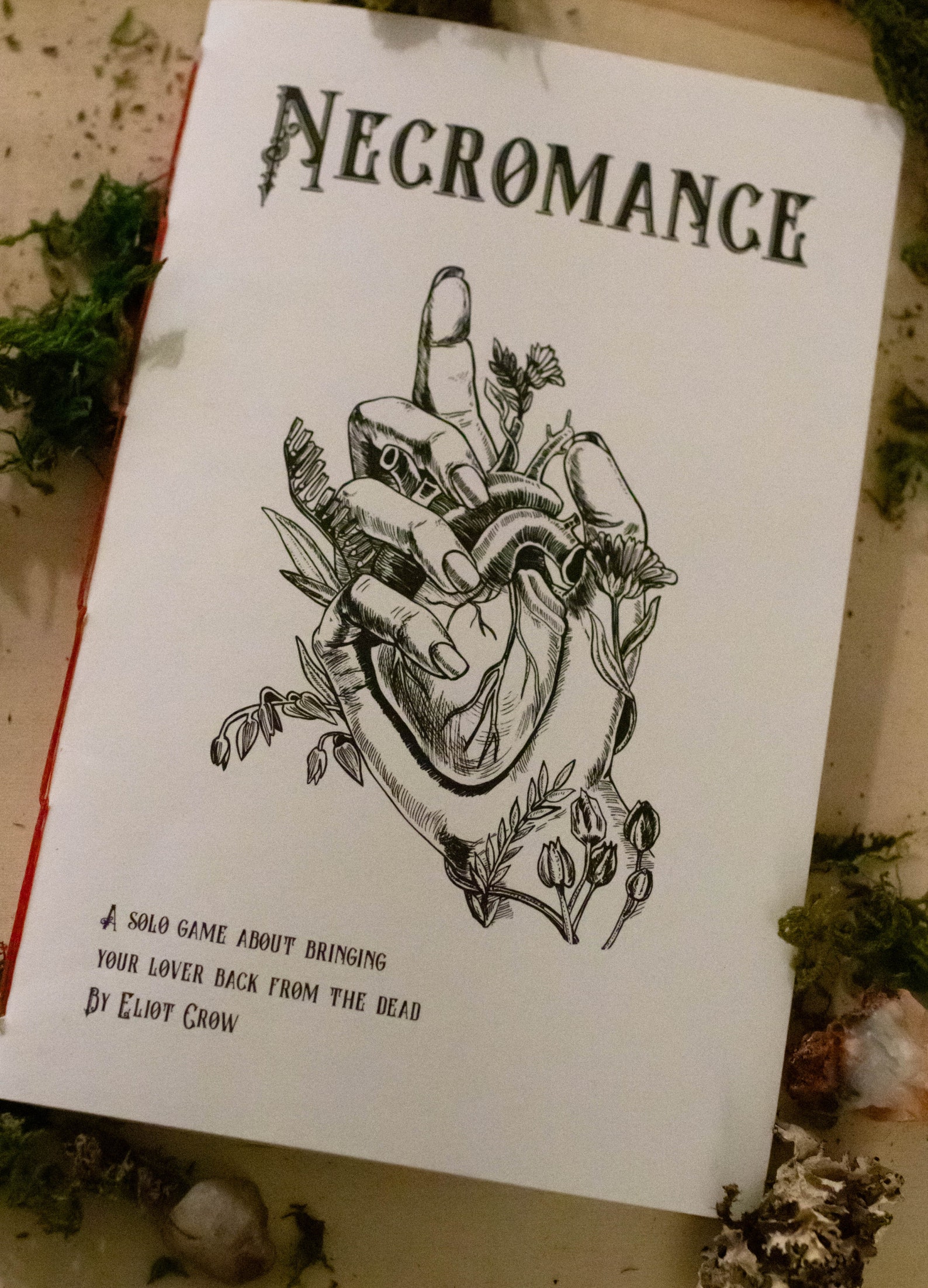 Necromance Solo Journaling Game Zine Handbound Paperback TTRPG - Etsy