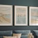 Muted Beach Set of 3 Prints, Minimalist Coastal Wall Art, Neutral ...