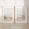 Muted Beach Prints Set, Beach Painting, Beach House Wall Art, Coastal ...