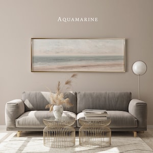 Neutral Beach Landscape Print, PRINT & SHIP, Horizontal Coastal Wall ...