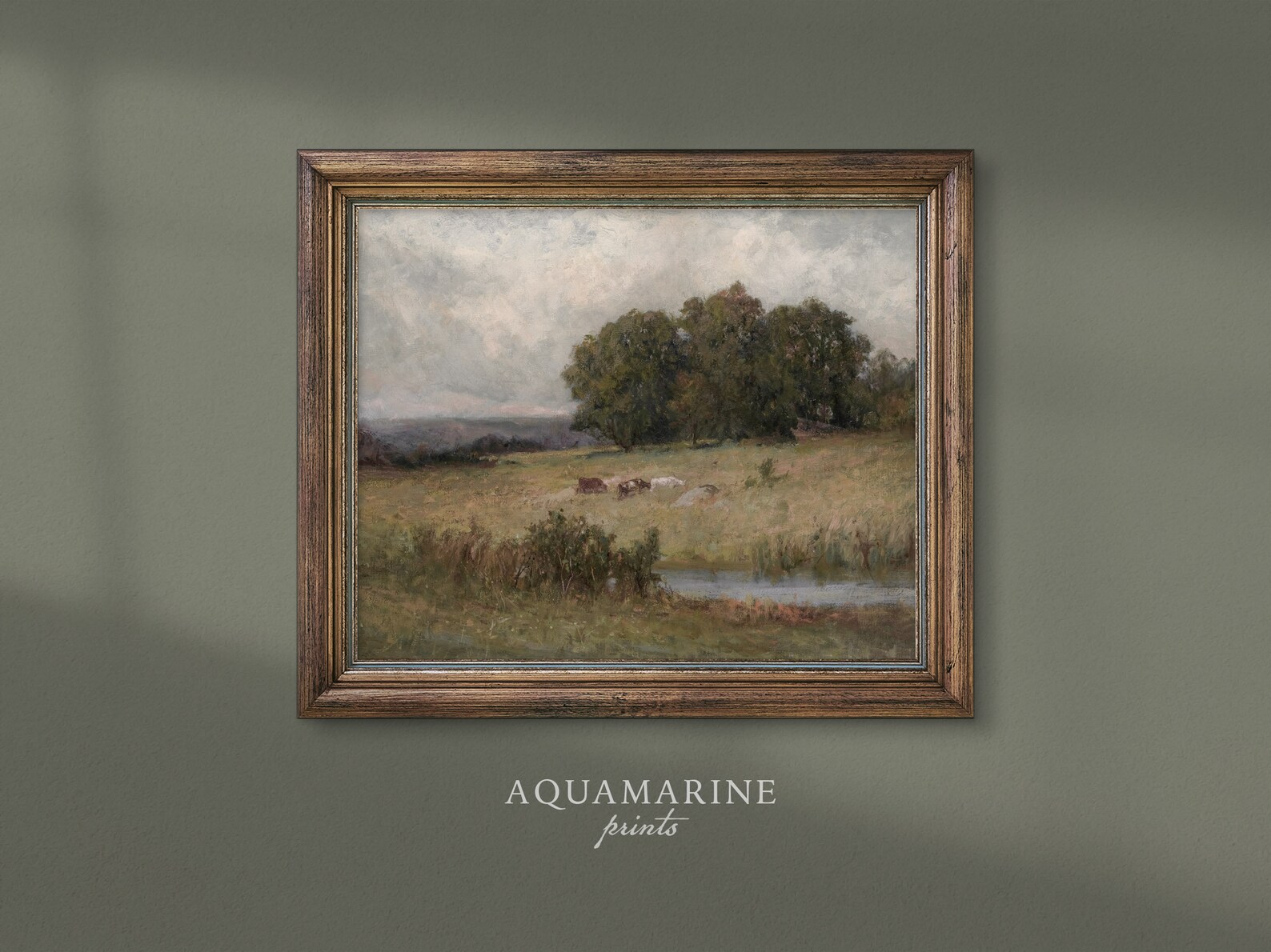 Country Wall Art Landscape Painting Farmhouse Wall Art - Etsy