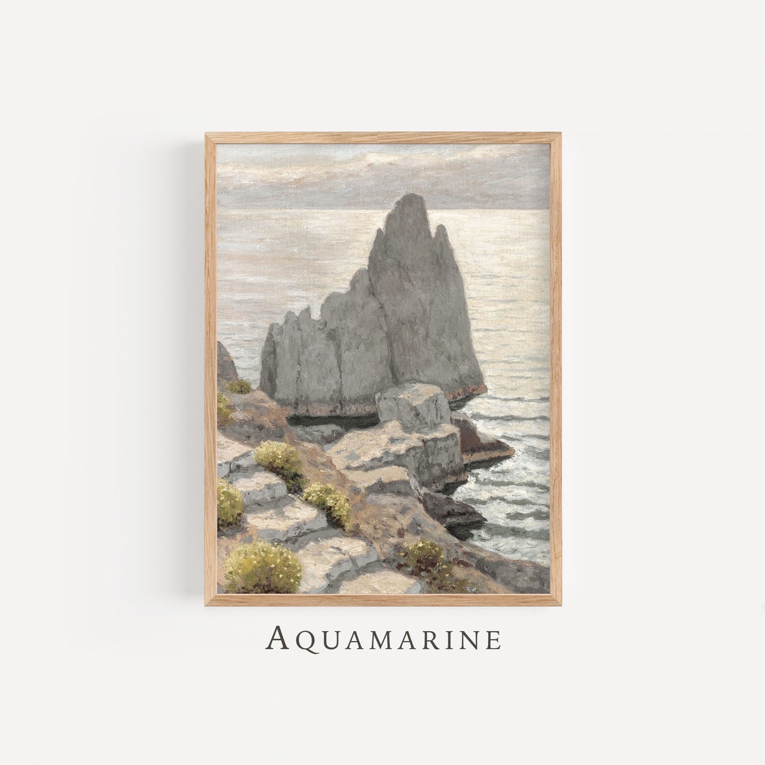 Capri Print, Capri Painting, Amalfi Coast Wall Art, Pastel Tones Italy ...