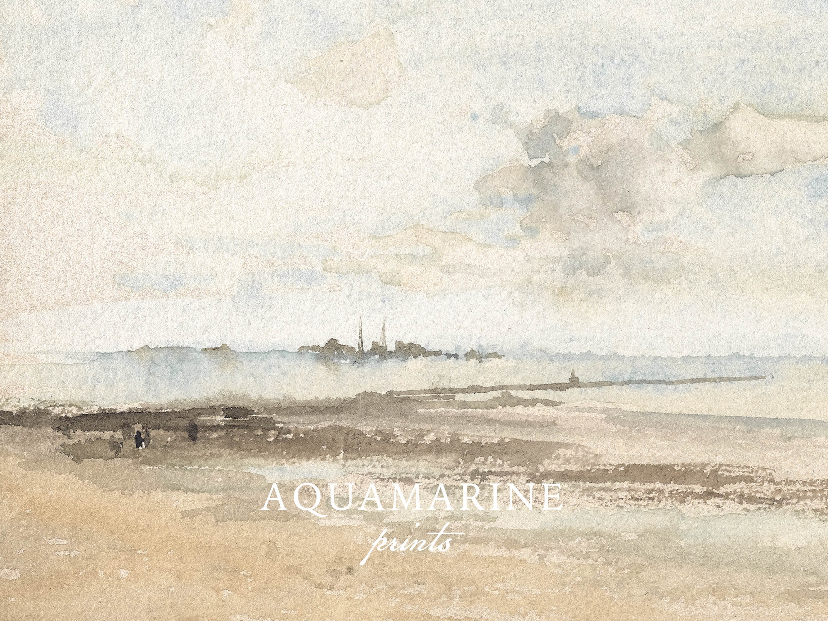 Muted Beach Prints Set Beach Painting Beach House Wall Art - Etsy UK