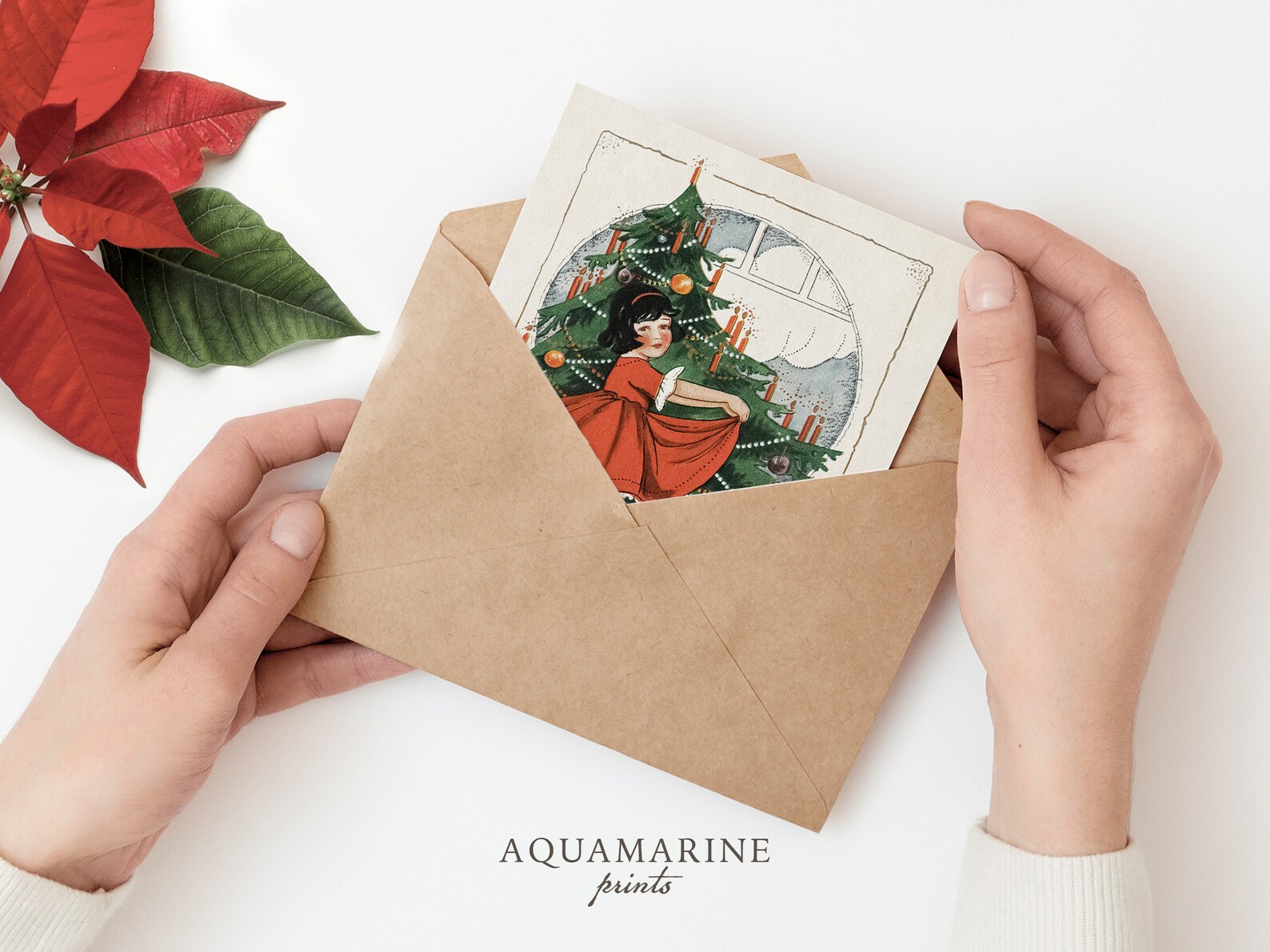 Printable Christmas Cards Set of 6 Vintage Christmas - Etsy