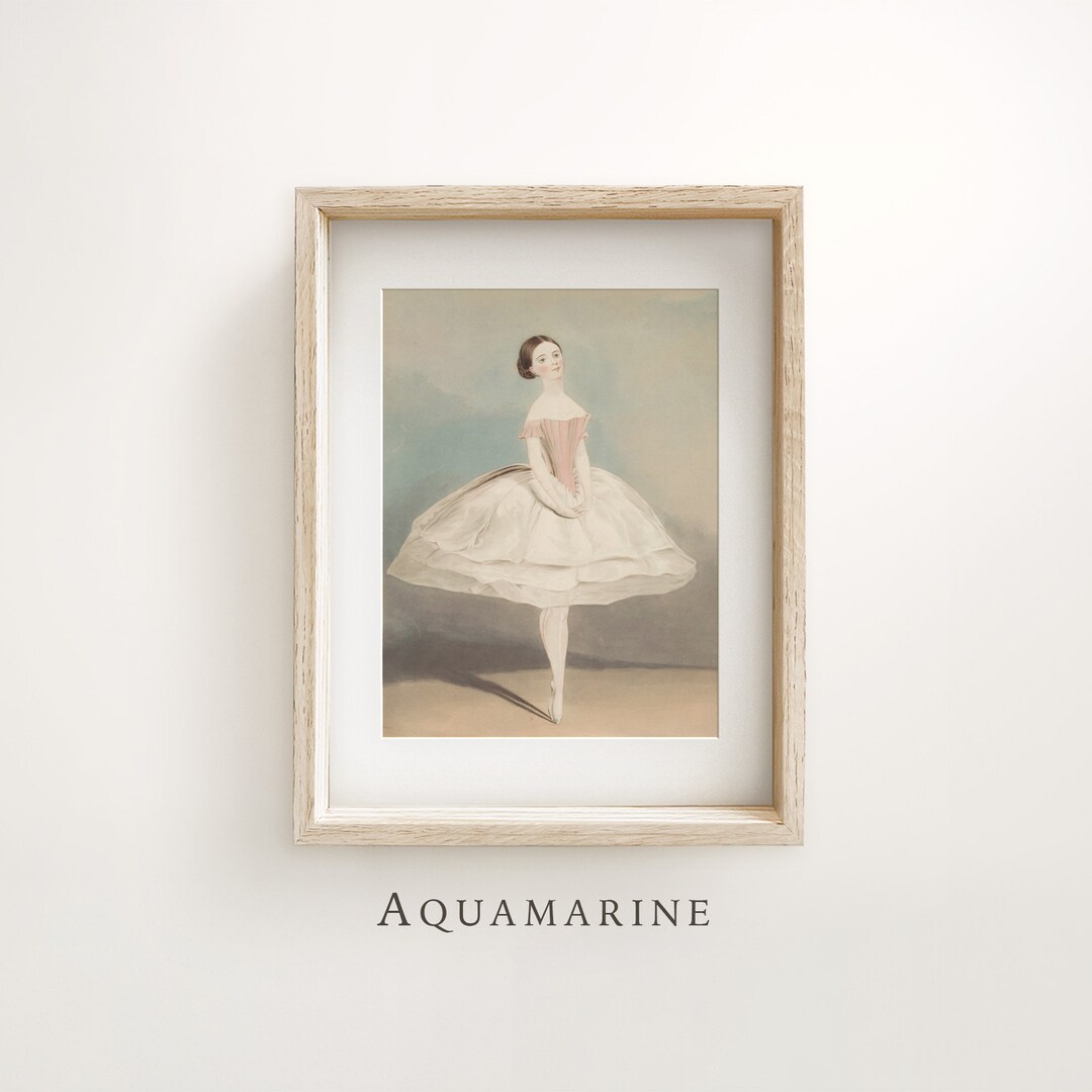 Vintage Ballerina Drawing, Dancer Print, Vintage Nursery Ballet Wall ...