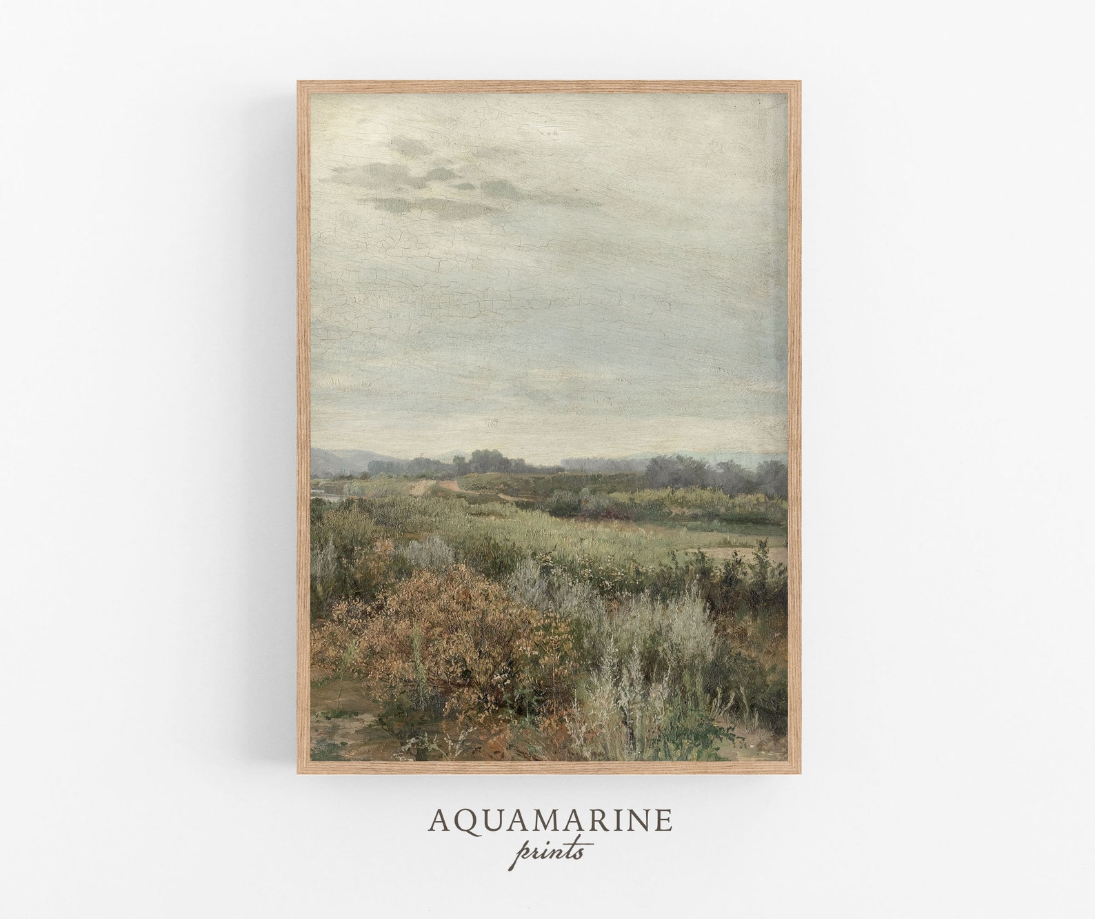 Landscape Painting Country Landscape Wall Art Vintage - Etsy