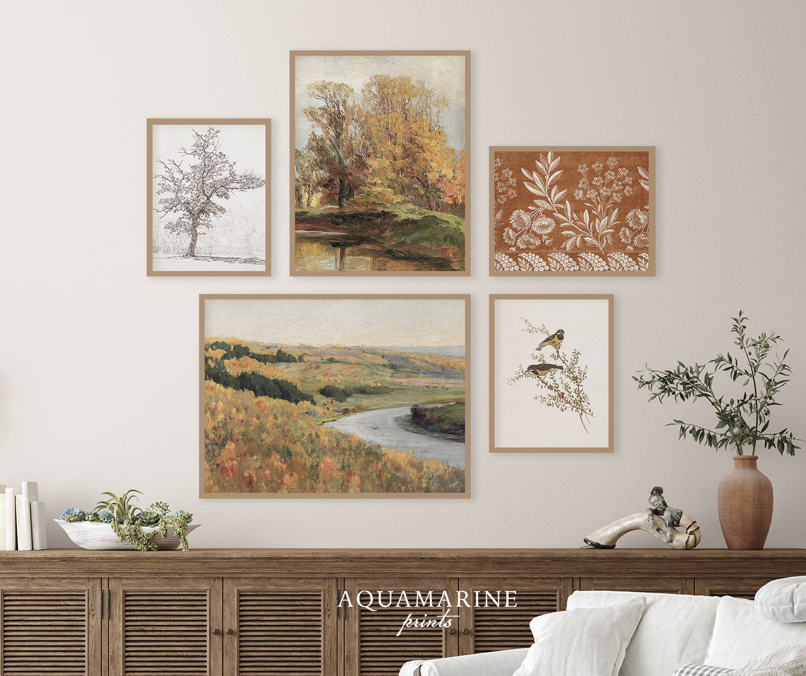 Fall Gallery Wall Art Landscape Wall Gallery Set Fall - Etsy