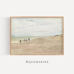 Coastal Wall Art, Muted Beach Painting, Beach House Wall Art, Neutral ...