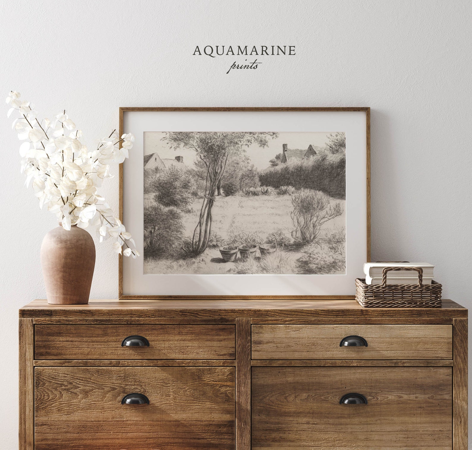 Spring Garden Wall Art Spring Landscape Wall Art Gardening - Etsy